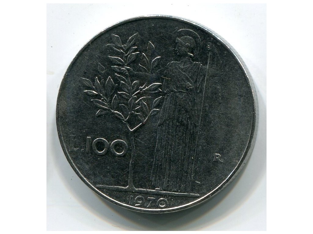 ITÁLIE. 100 lire 1970. - Numismatika Ostrava