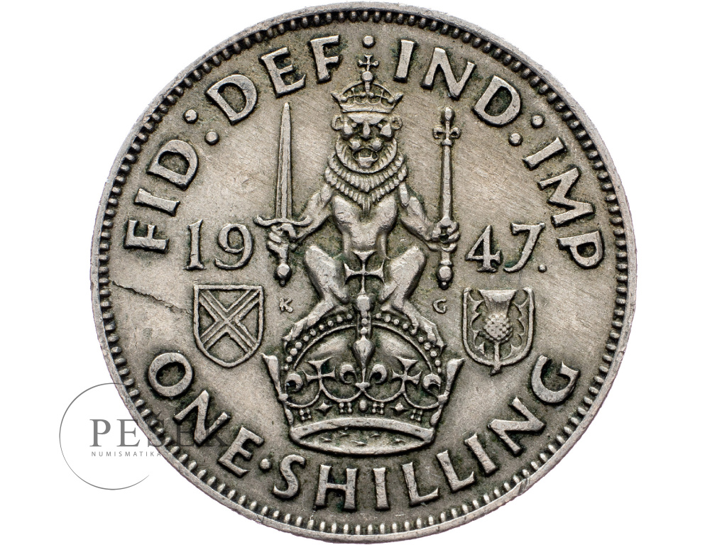 1 Shilling 1947 • Numismatika Pešek