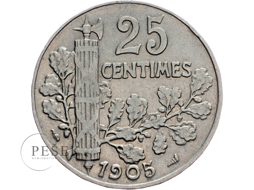 25 Centimes 1905 • Numismatika Pešek