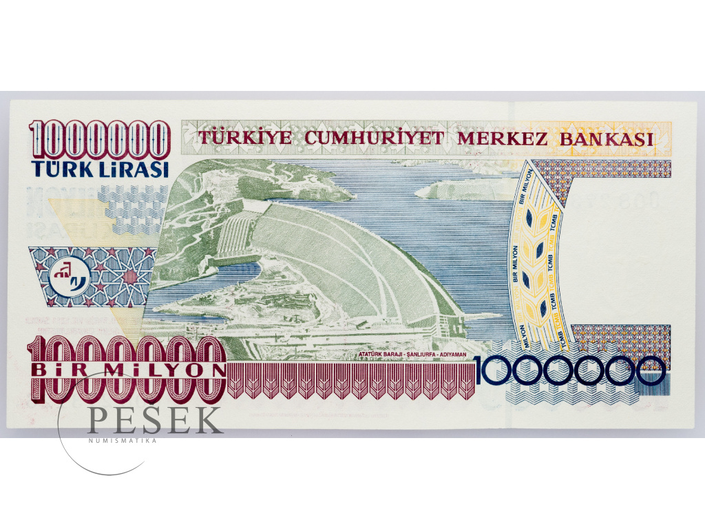 1000000 Lira 2002 • Numismatika Pešek