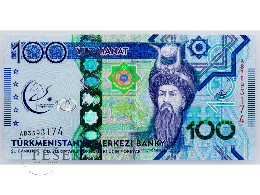 100 Manat 2017 • Numismatika Pešek