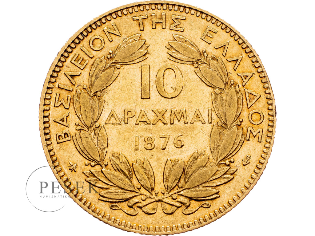 10 Drachmai 1876 • Numismatika Pešek