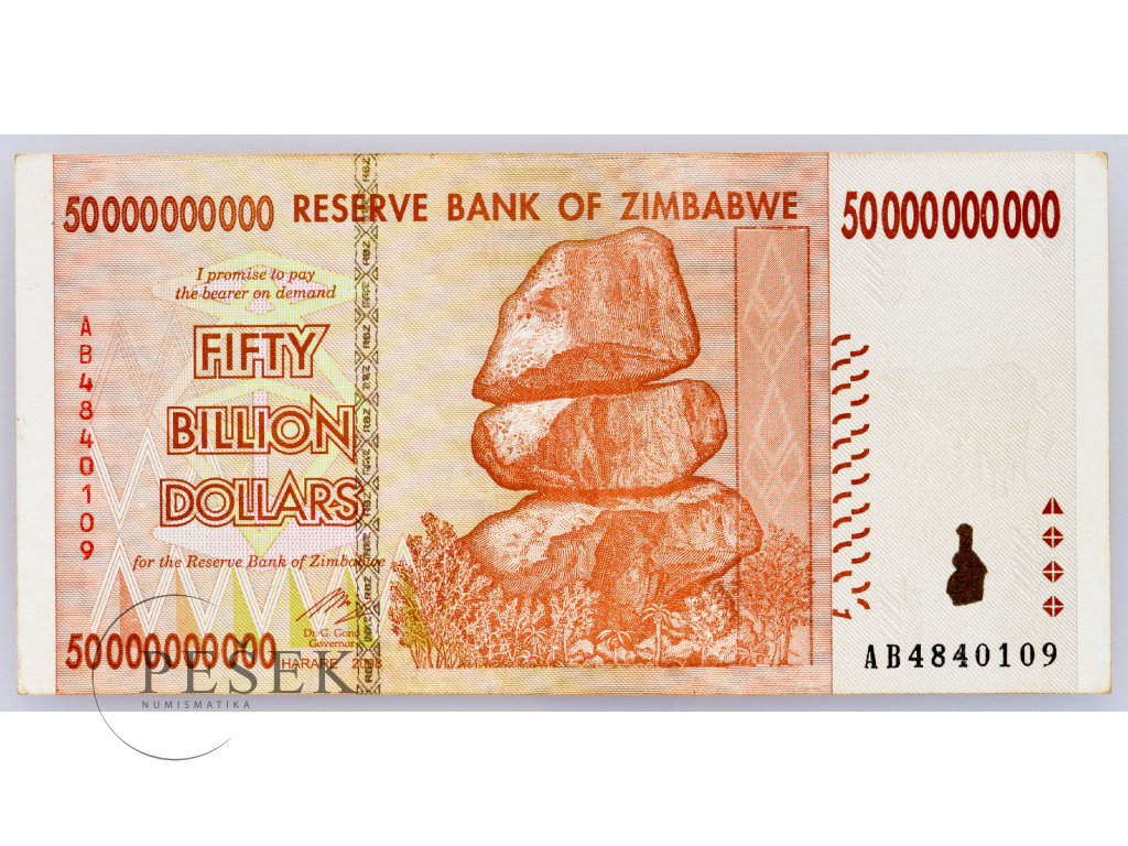 50000000000 Dollars 2008 • Numismatika Pešek