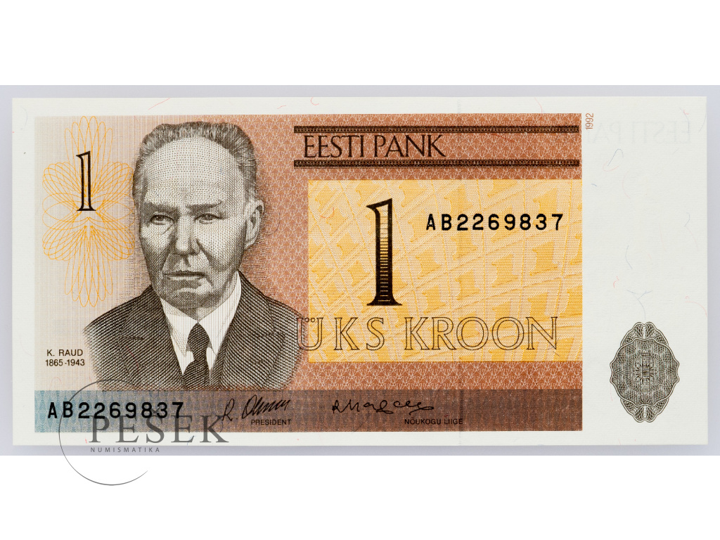 1 Kroon 1992 • Numismatika Pešek