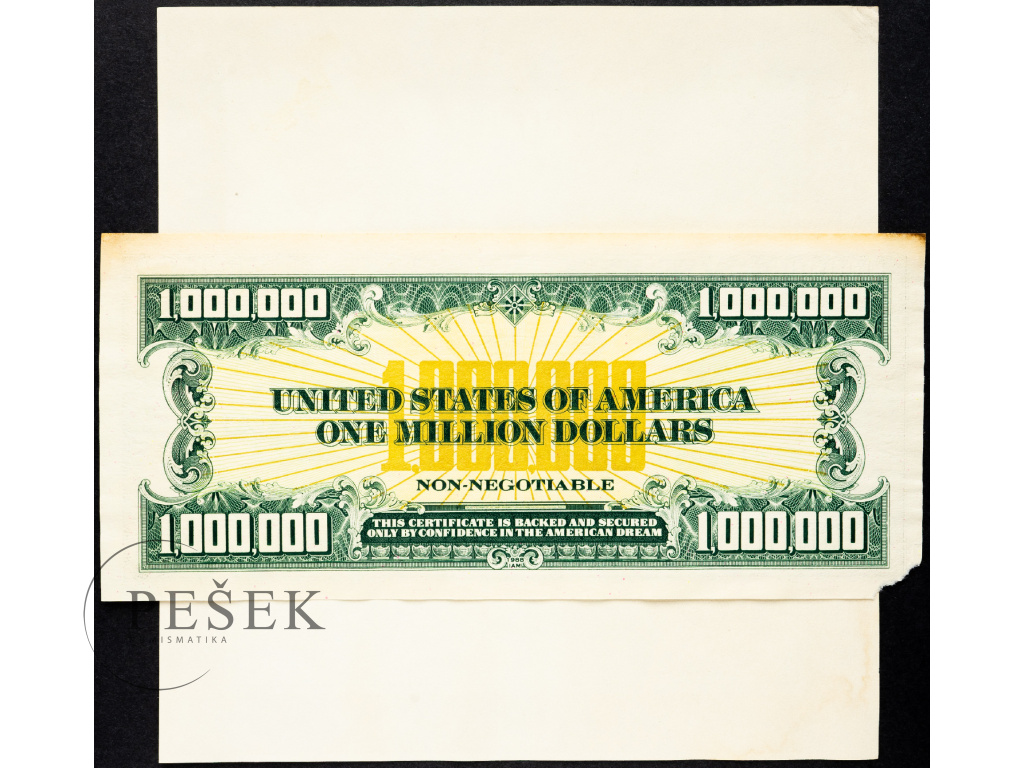 1000000 Dollars 1988 • Numismatika Pešek