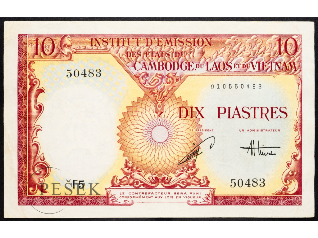 10 Piastres 1953 • Numismatika Pešek