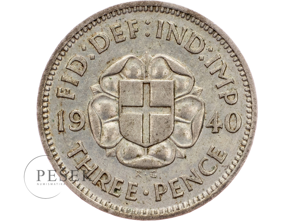 3 Pence 1940 • Numismatika Pešek