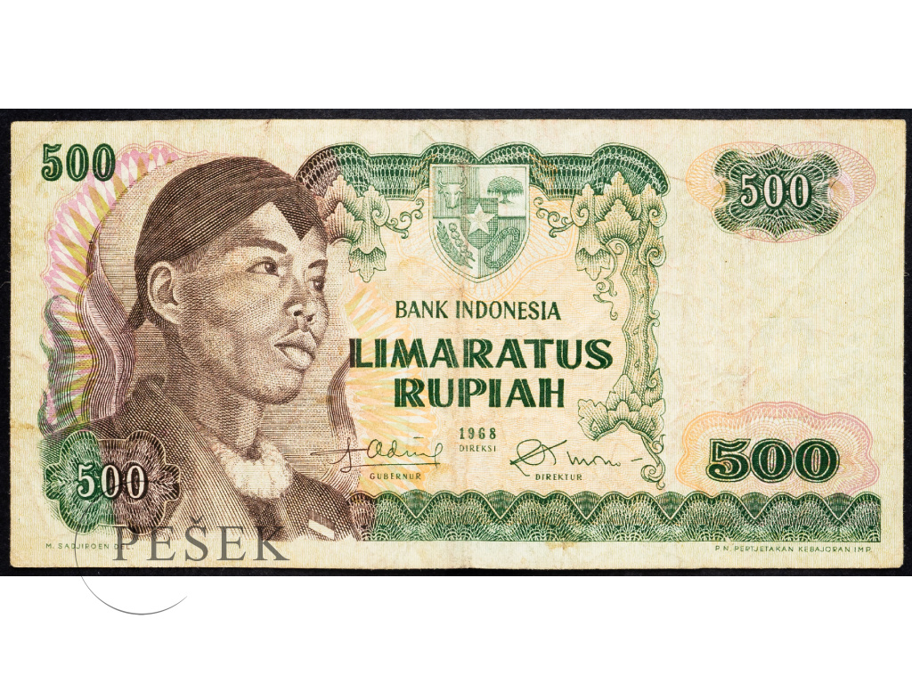 500 Rupiah 1968 • Numismatika Pešek