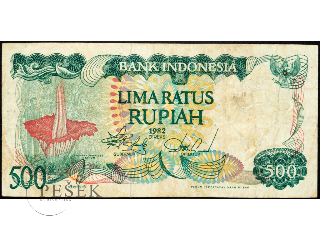 500 Rupiah 1982 • Numismatika Pešek