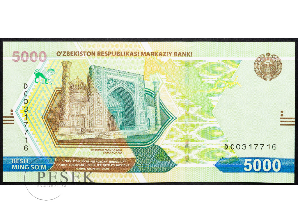 5000 Som 2021 • Numismatika Pešek