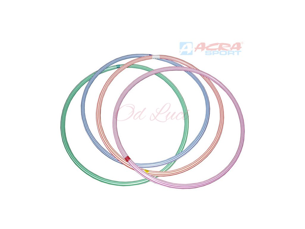 ACRA Obruč gymnastická hula hoop 60cm dětský fitness kruh 4 barvy - Od Luci