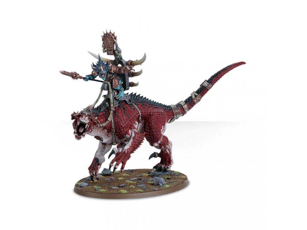 Seraphon Saurus Scar-Veteran on Carnosaur / Skink Oracle on Troglodon ...