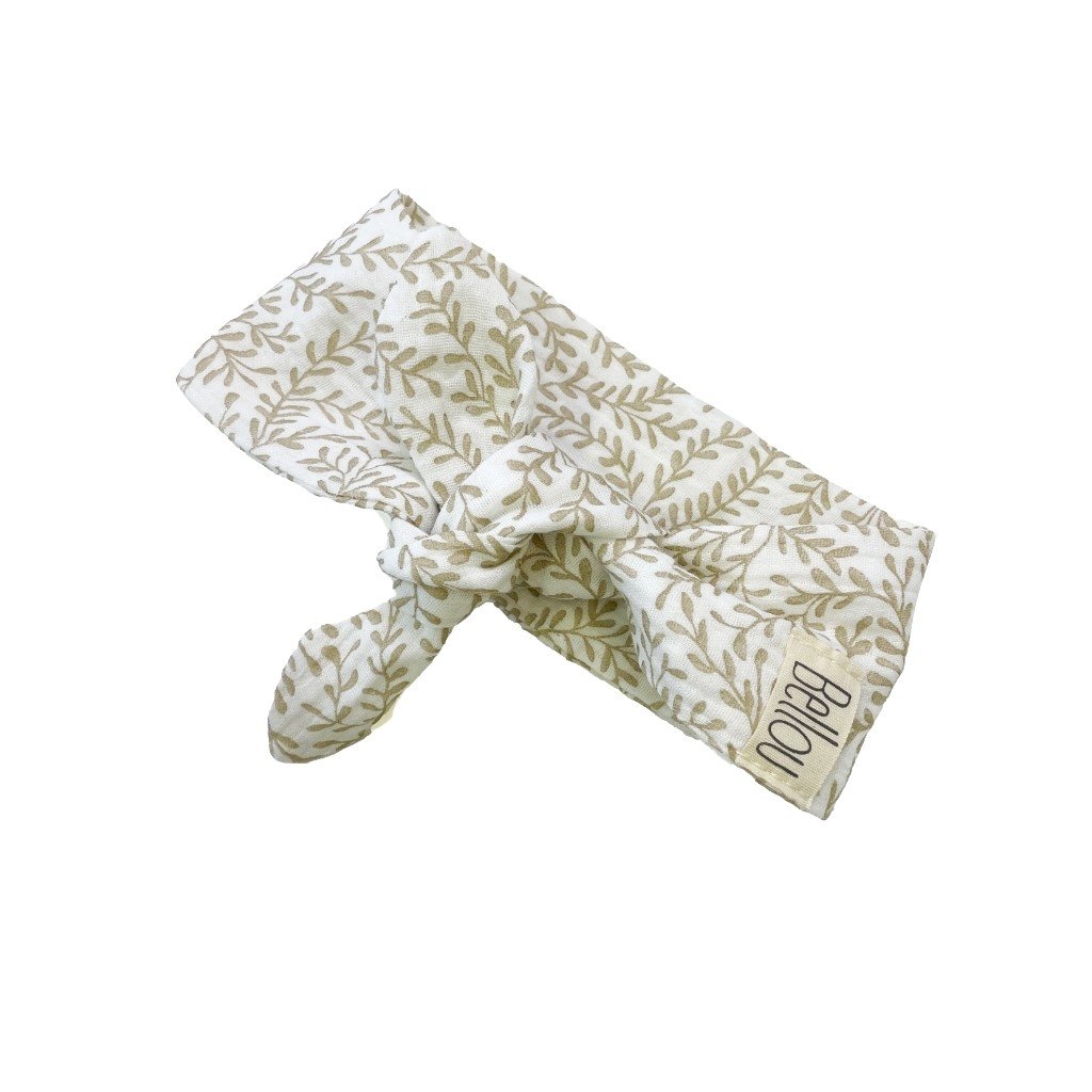 BELLOU Čelenka Muslin Cream Leaves - Ondalek.cz