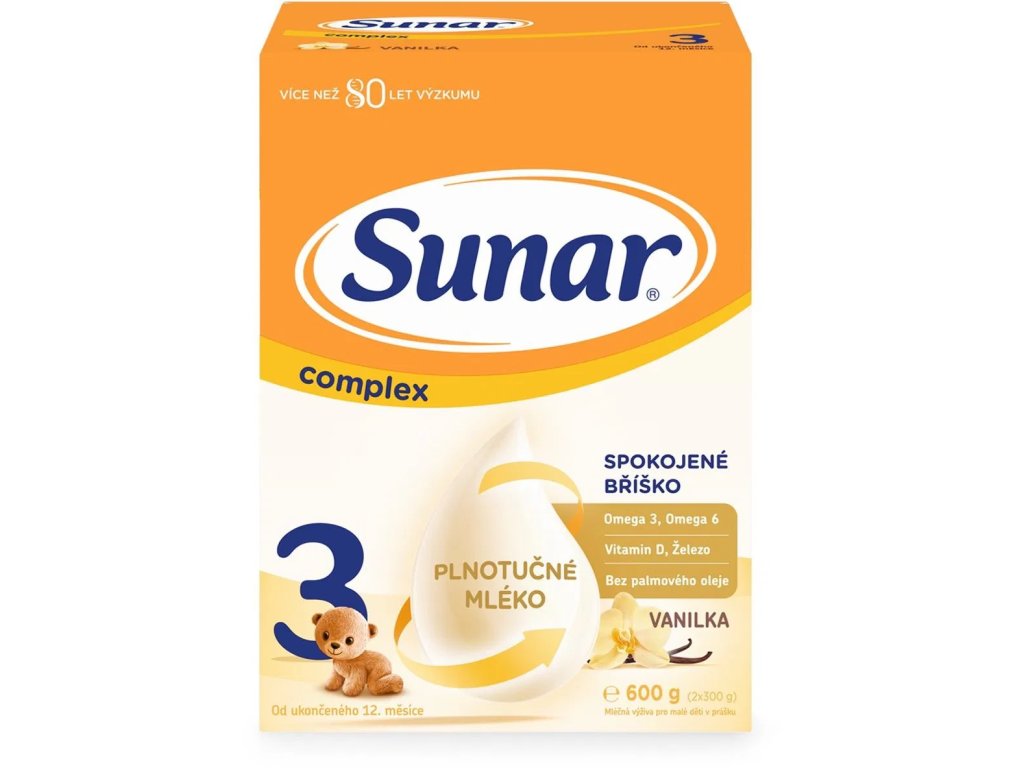 Sunar 3 Complex vanilka 600g - ONLINE SÁMOŠKA