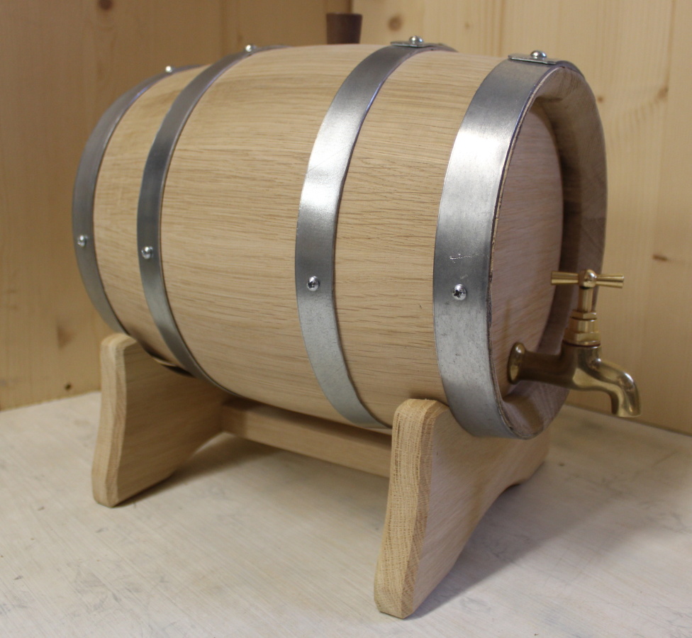 dřevěný dubový soudek na alkohol 5 litrový fryz - Palubky-nabytek.cz