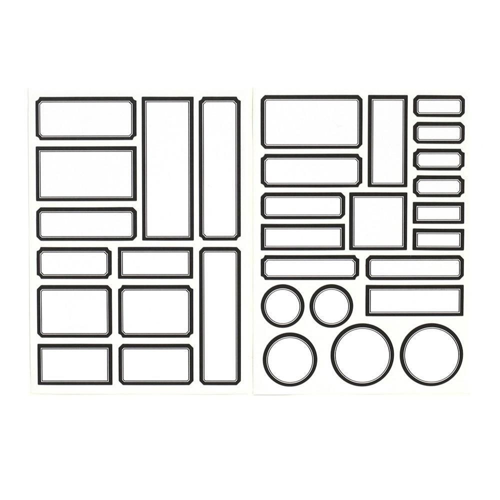 Black label stickers - Paperilla