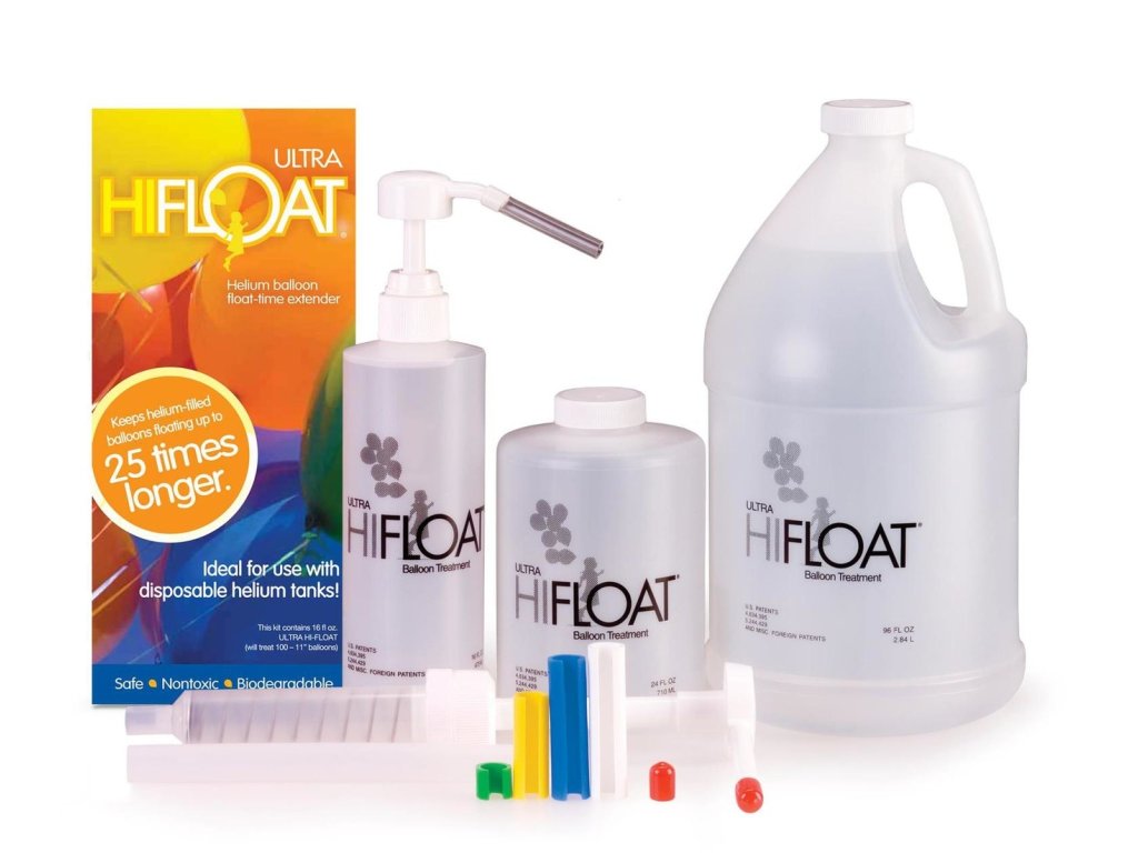 HI-FLOAT 2 800ml + dávkovač - prodlužuje létání - není hélium - Party ...