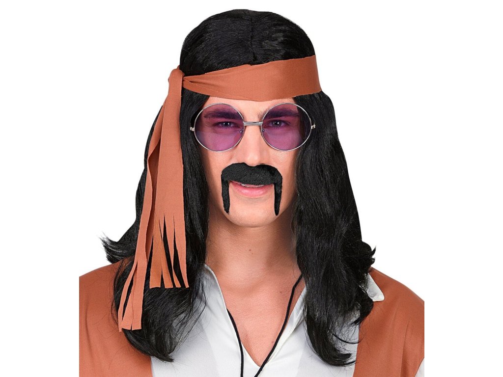 Retro knír černý 70.léta | PARTYON.cz