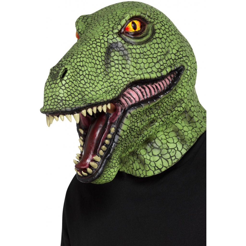 Gumová maska dinosaura | PARTYZON.cz