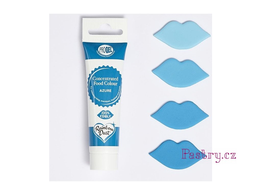PROGEL BARVA GELOVÁ - MODRÁ AZUROVÁ (AZURE) 25g - Pastry.cz