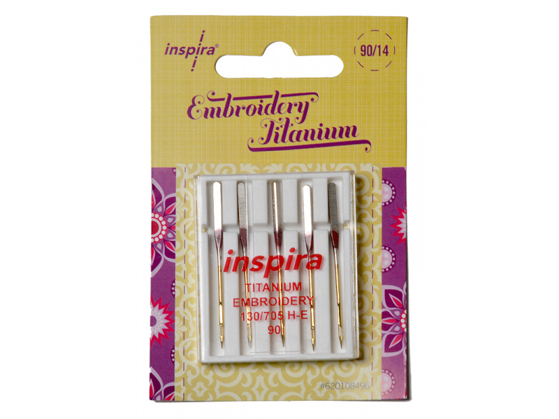 Ihly Inspira Pfaff, Husqvarna titanium vyšívacie - 90 - 5 ks ⇒ 6 ...