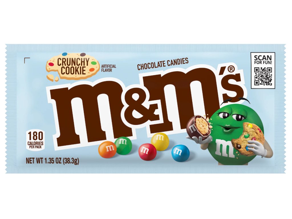 M&M's Crunchy Cookie 38,3g USA - Americké, Asijské, Evropské sladkosti | Pepis.shop