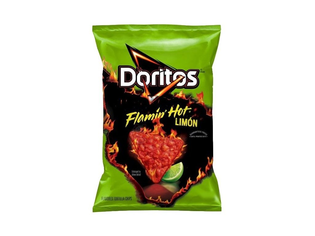 Doritos Flamin' Hot Limon 49,6g USA - Americké, Asijské, Evropské ...