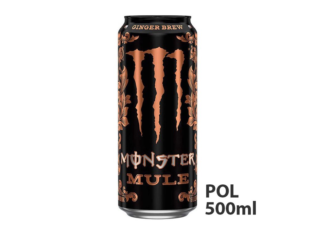 Kaufland Monster Mule Ginger Brew Energy Drink 12x500ml POL - Americké ...