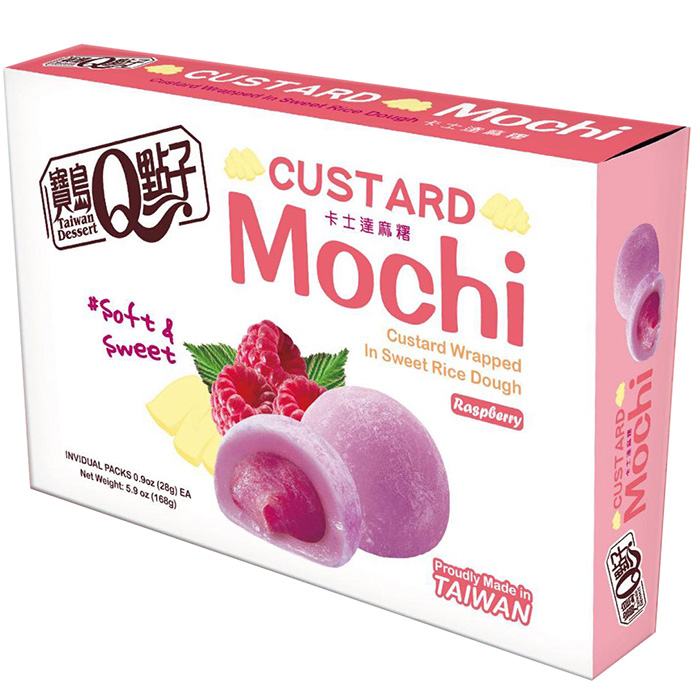 Q Brand Mochi Custard Raspberry Fruit 168g TWN - Americké, Asijské ...