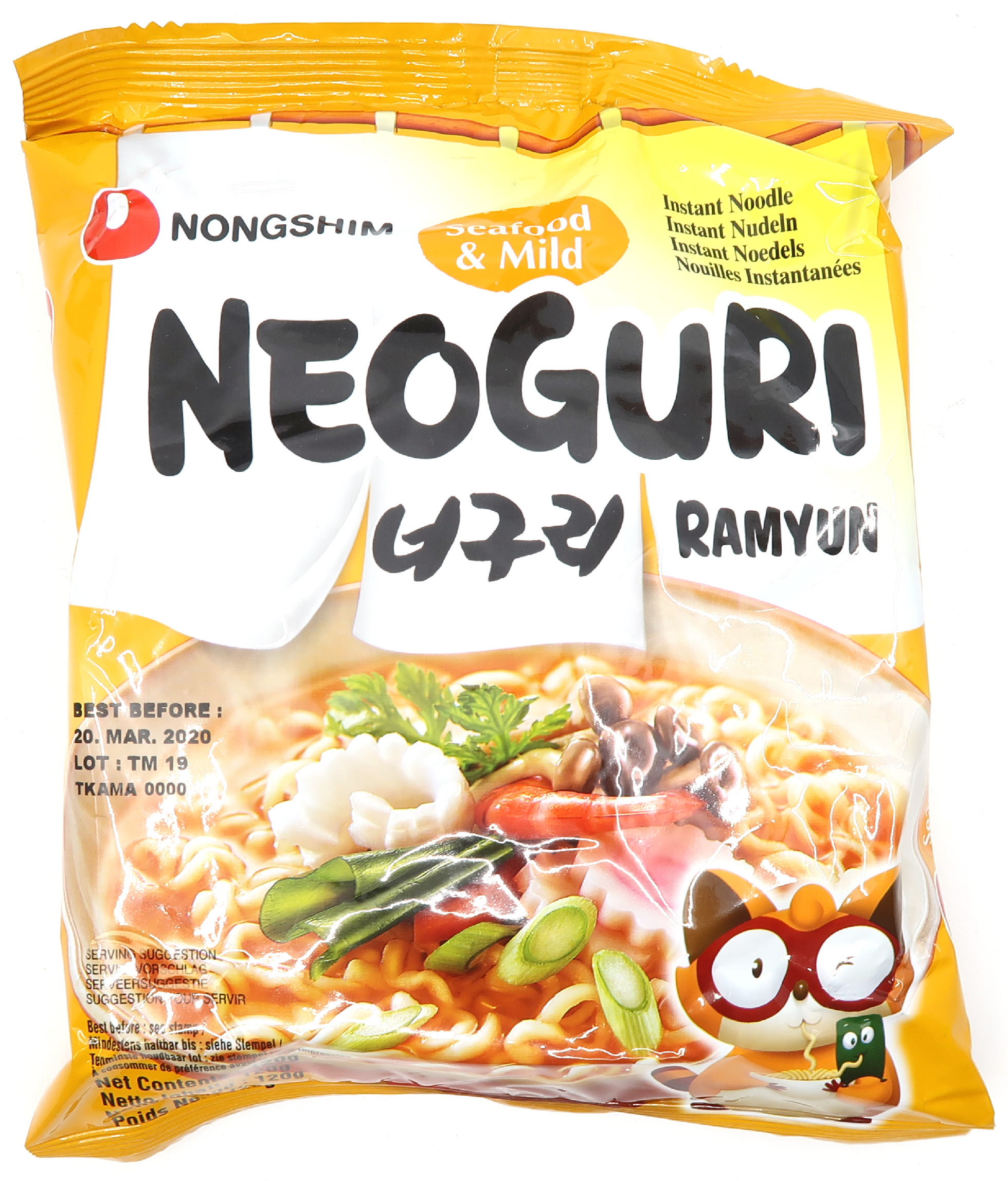 Nongshim Neoguri Ramen Seafood Spicy Light 120g KOR - Americké, Asijské, Evropské sladkosti ...