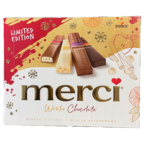 Merci Winter Chocolate Finest Selection Limitovaná Edice 250g DEU - Americké, Asijské, Evropské ...