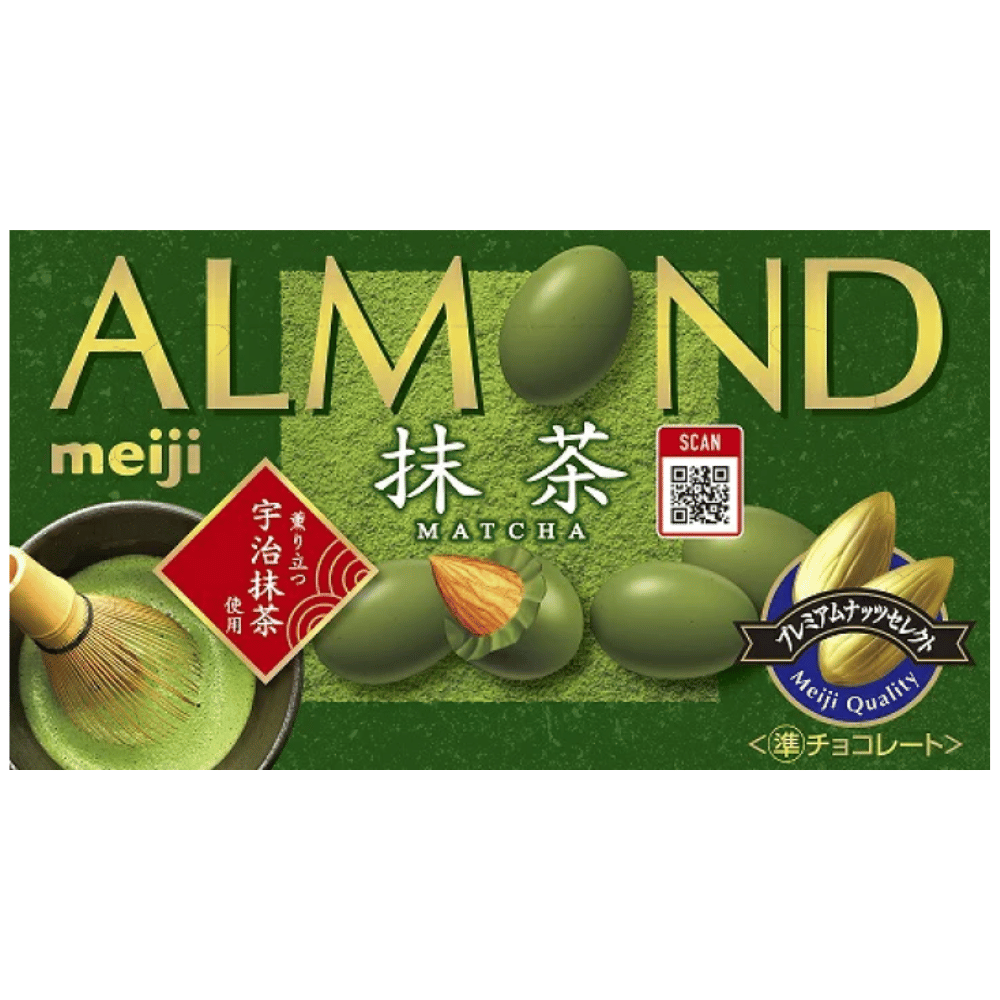 Meiji Almond Chocolate Matcha 58g JAP - Americké, Asijské, Evropské ... Meiji Almond Chocolate Matcha 58g JAP - Americké, Asijské, Evropské ...