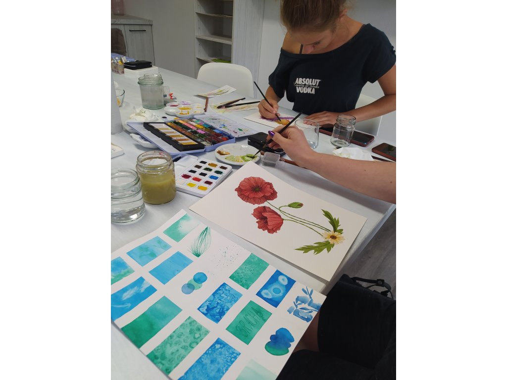 Soukromý workshop malby akvarelem - PetraMatějčkováArt