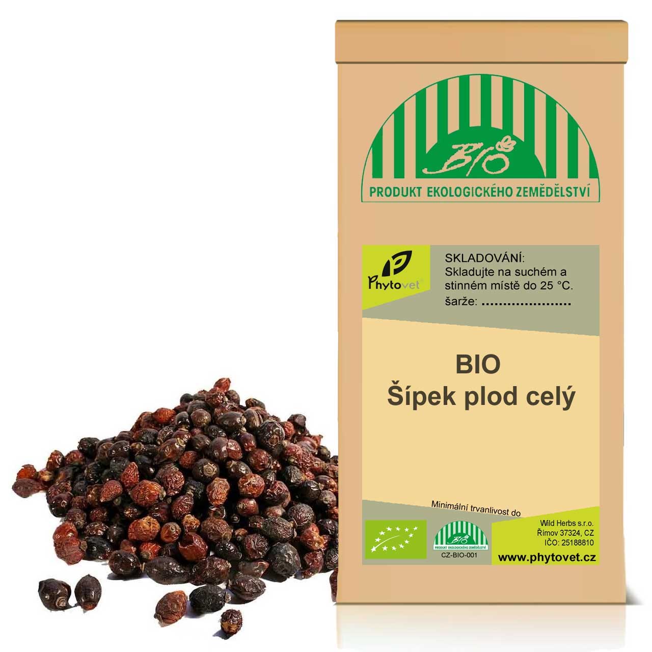 Šípek plod celý BIO - Phytovet.cz