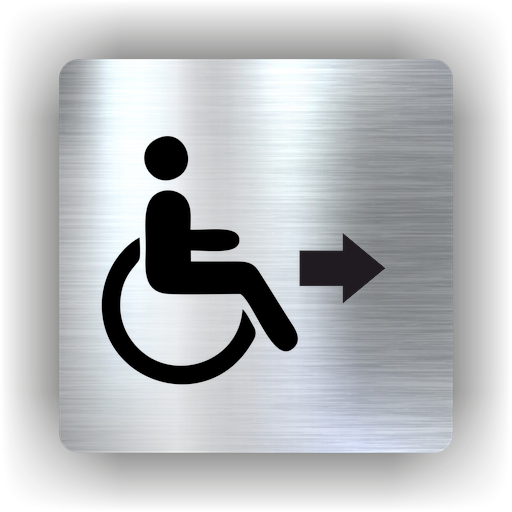 Piktogram - VOZÍČKÁŘI- INVALIDA ŠIPKA V PRAVO jen za 110,63 Kč ...