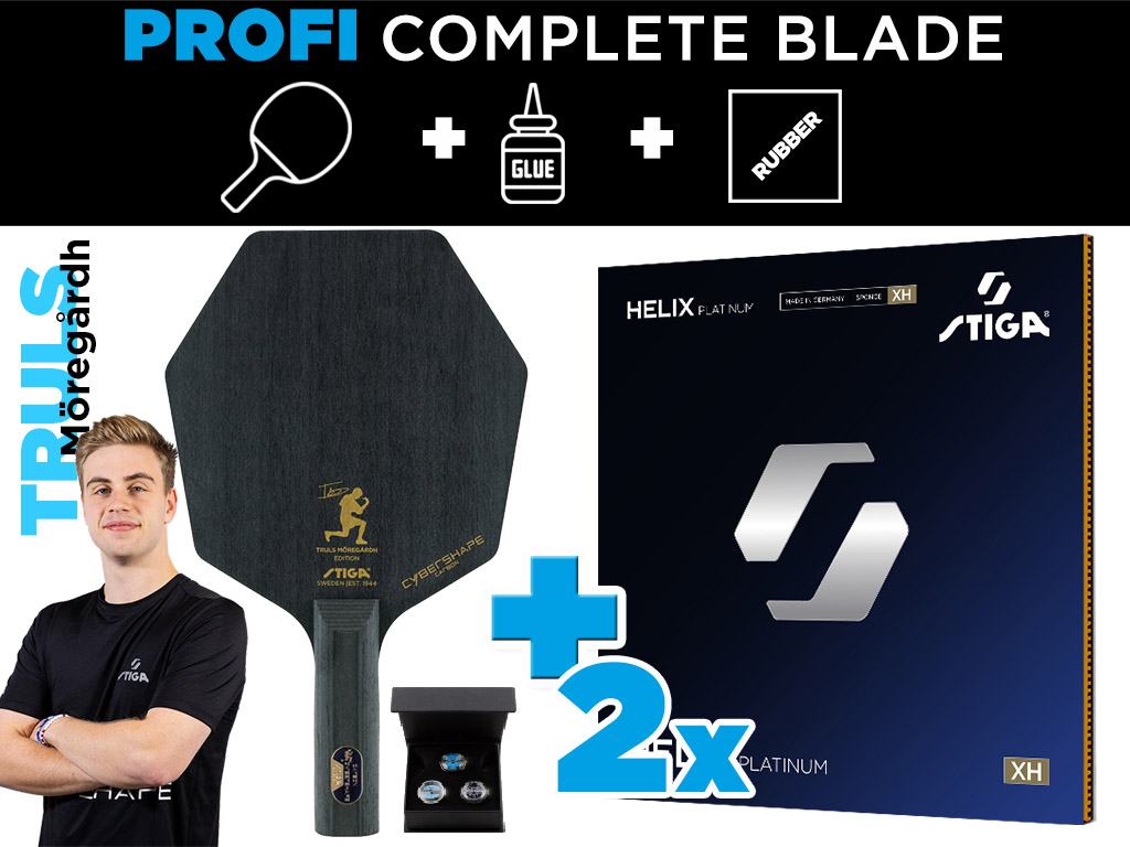 PROFI ütő Stiga Cybershape CWT Truls Edition + Stiga HELIX Platinum XH - PingPongBolt.hu