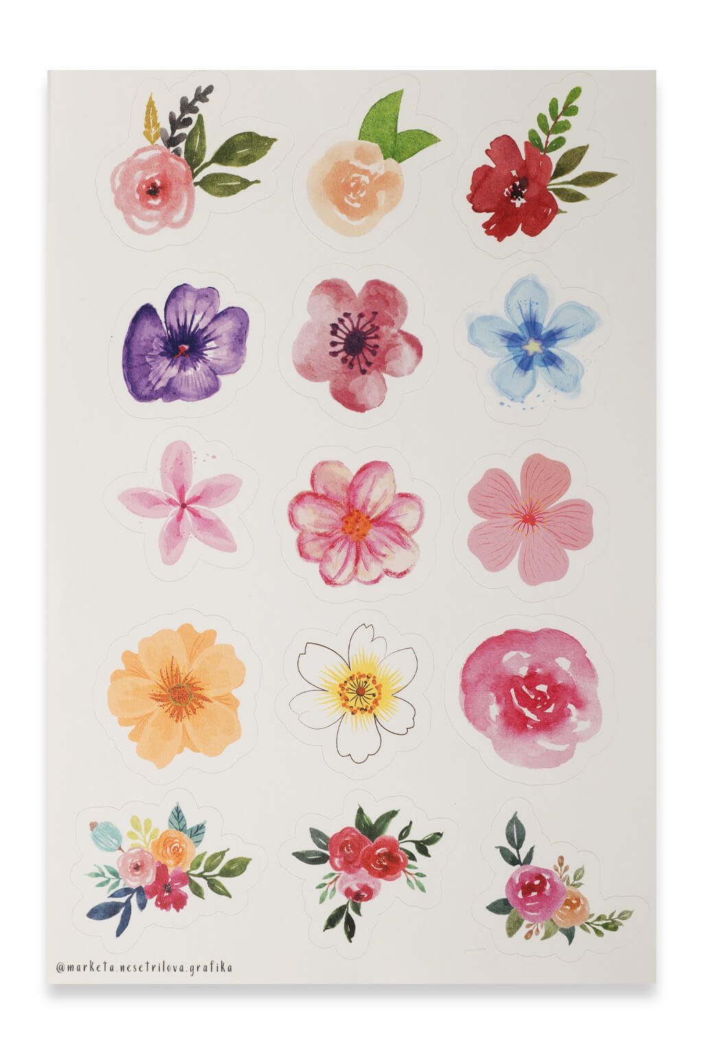 Samolepky - Kytky barevné - Placestore.cz