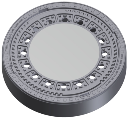 Poklop BEGU Ø600 D400 s odvetraním - Plastick