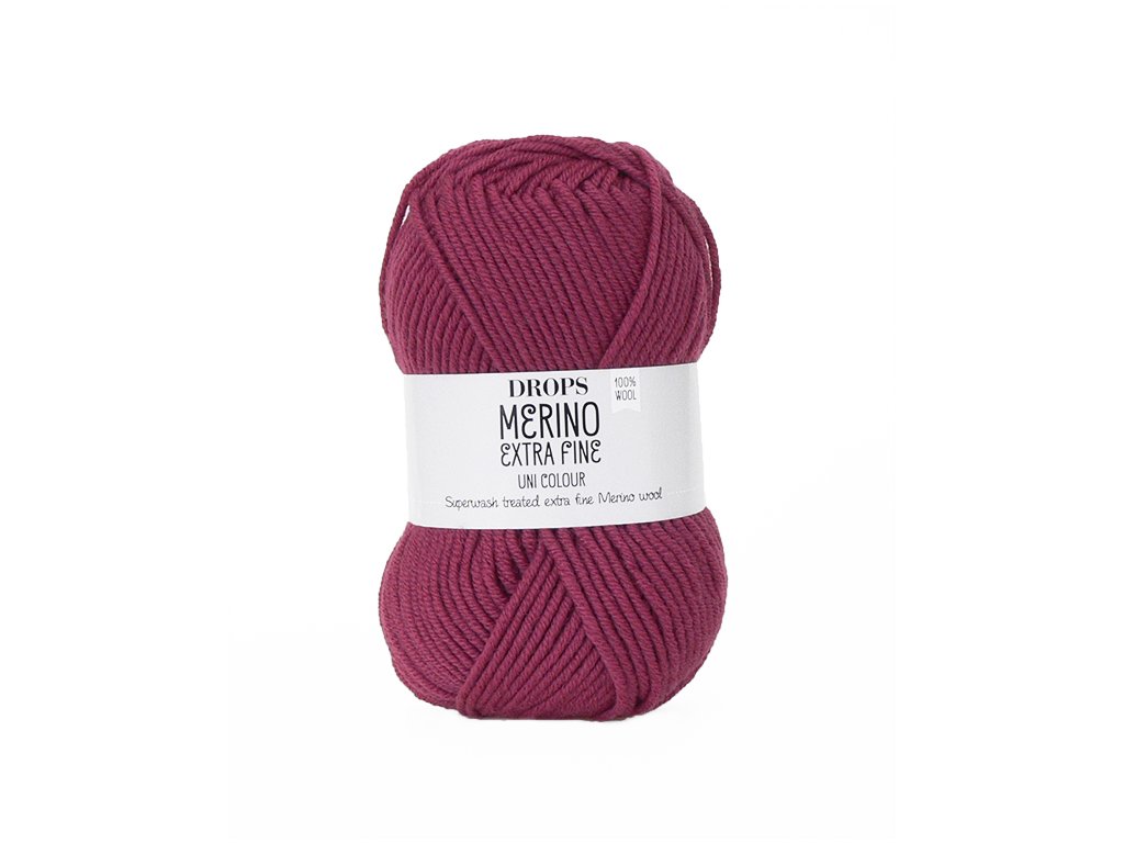 Příze DROPS Merino Extra Fine uni color 34 - Pletanky