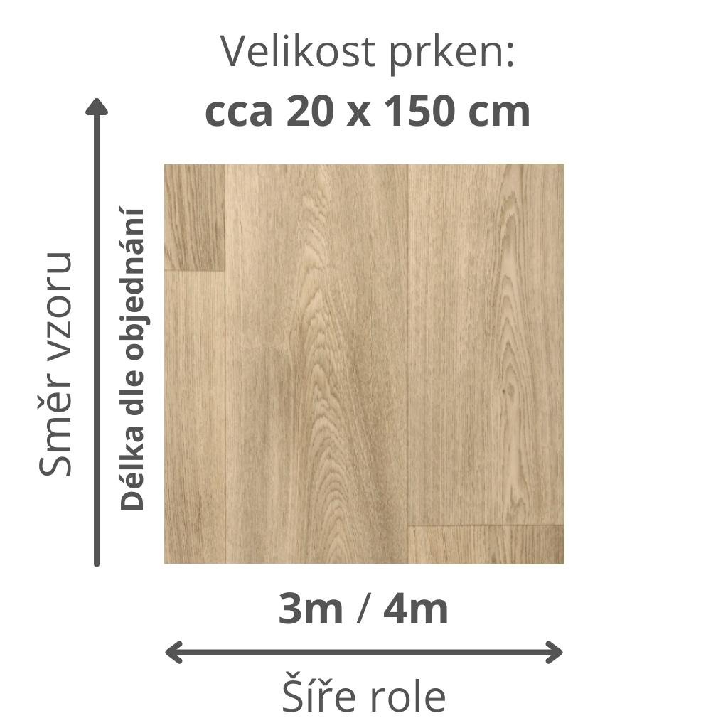PVC podlaha BLACKTEX Columbian Oak 629L /filc - PODLAHY PLOTZ s.r.o.