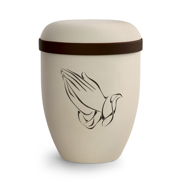 Urna prírodná - ruky v modlitbe - KASTEX s.r.o