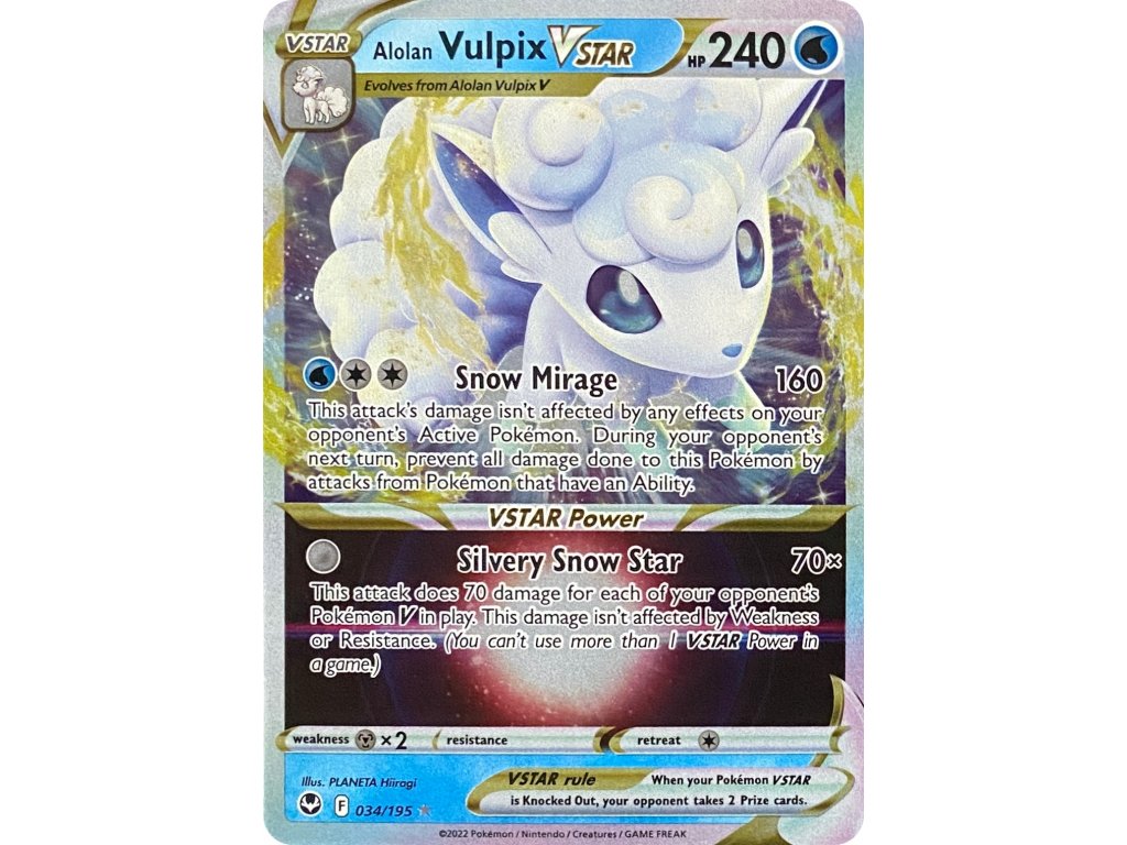 Alolan Vulpix V Star - Silver Tempest 34/195 - Pokešov s.r.o.