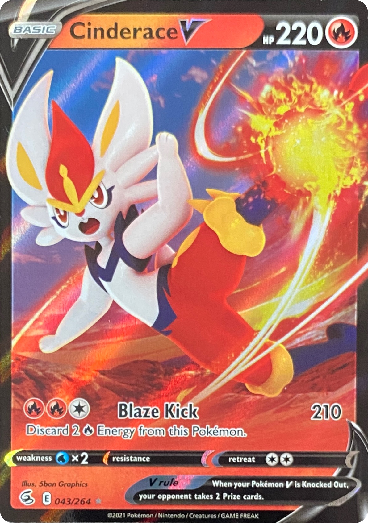 Cinderace V - Fusion Strike 43/264 - Pokešov s.r.o.