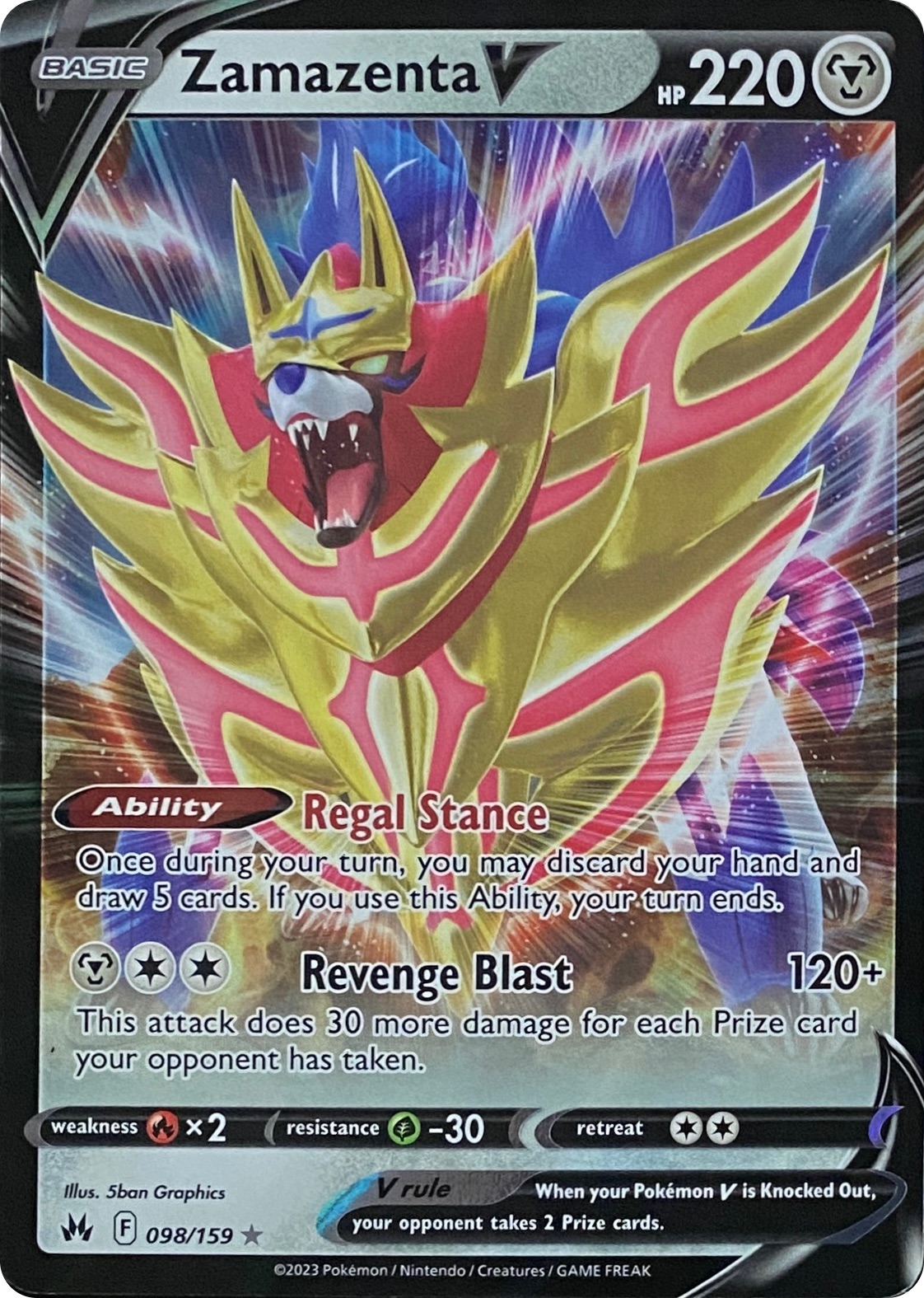 Zamazenta V - Crown Zenith 98/159 - Pokešov s.r.o.