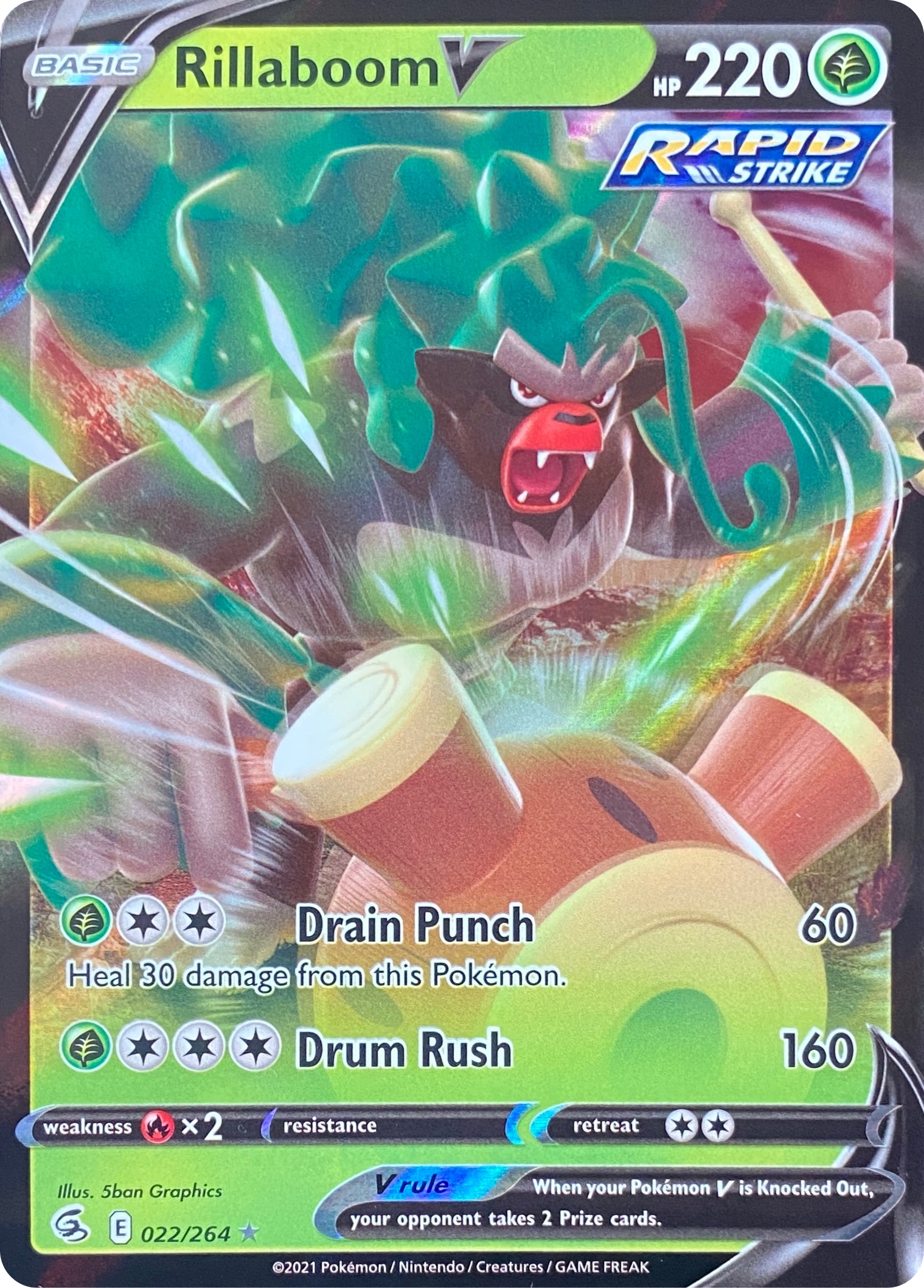 Rillaboom V - Fusion Strike 22/264 - Pokešov s.r.o.