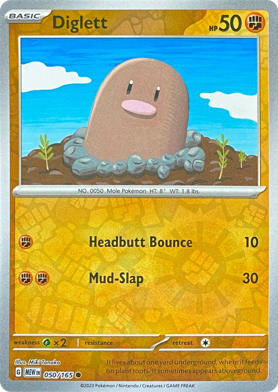 Diglett - Pokémon 151 50/165 - Pokešov s.r.o.