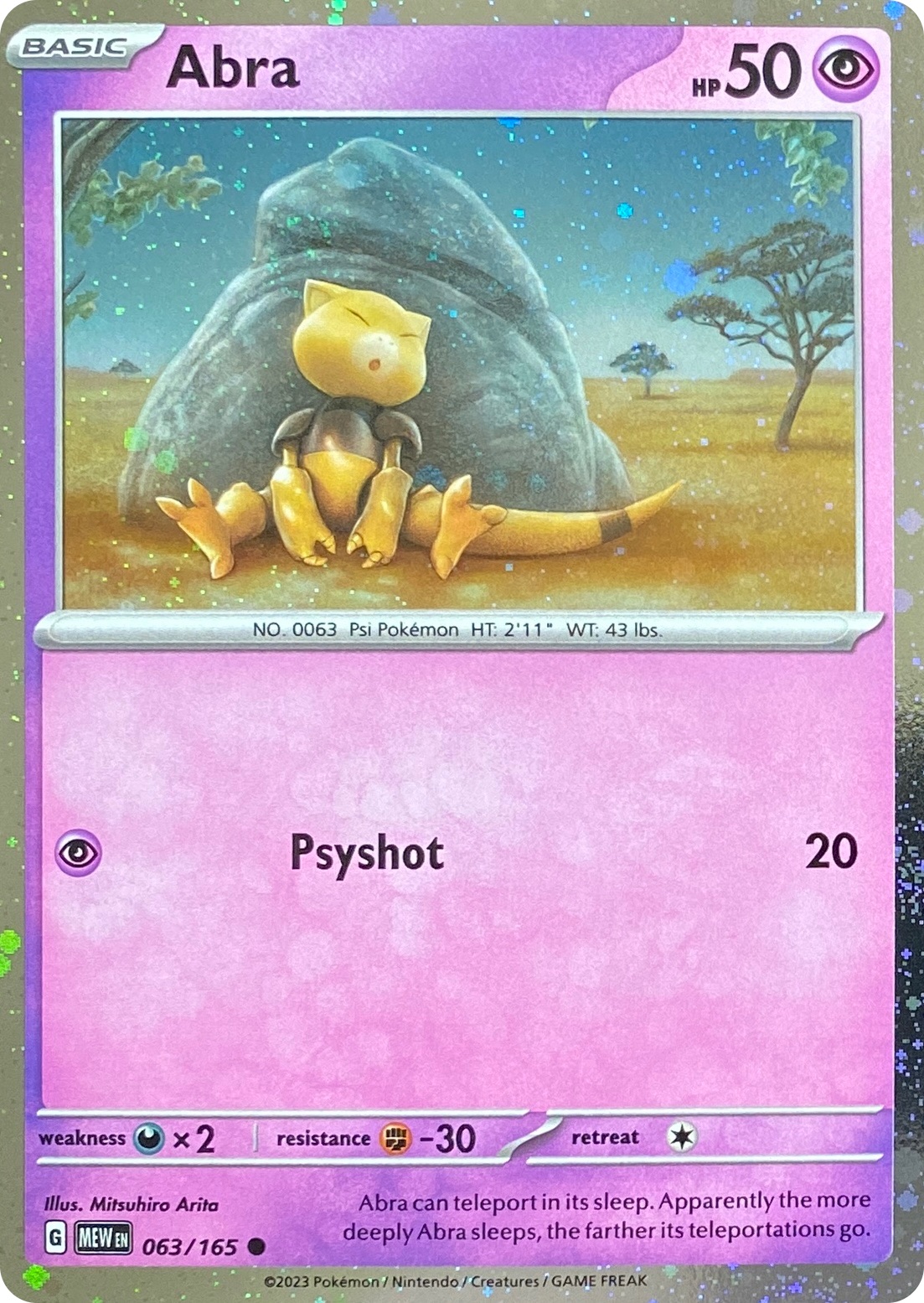 Abra - Pokémon 151 63/165 - Pokešov s.r.o.