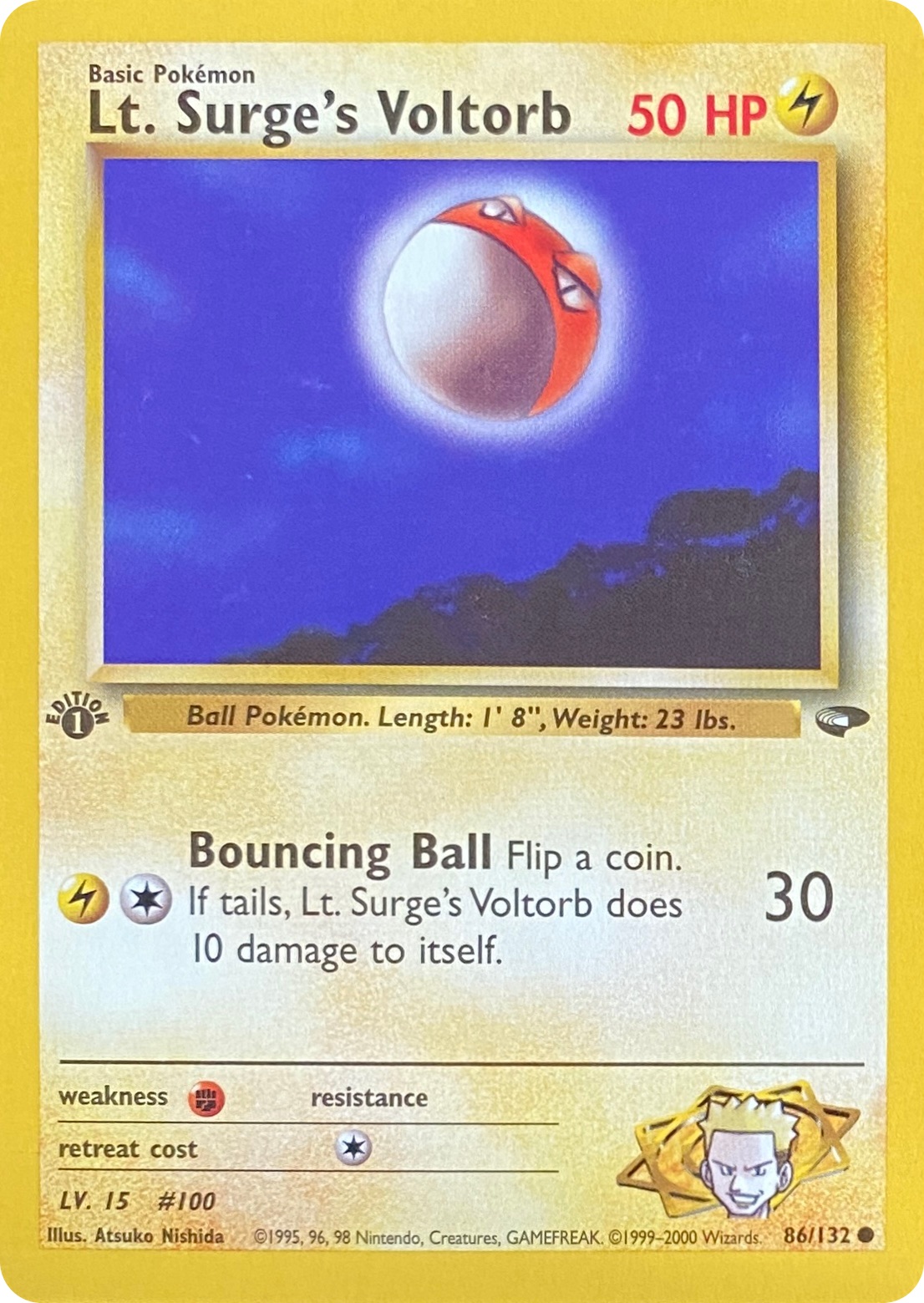 Lt. Surge's Voltorb - Gym Challenge 86/132 - First Edition - Pokešov s.r.o.