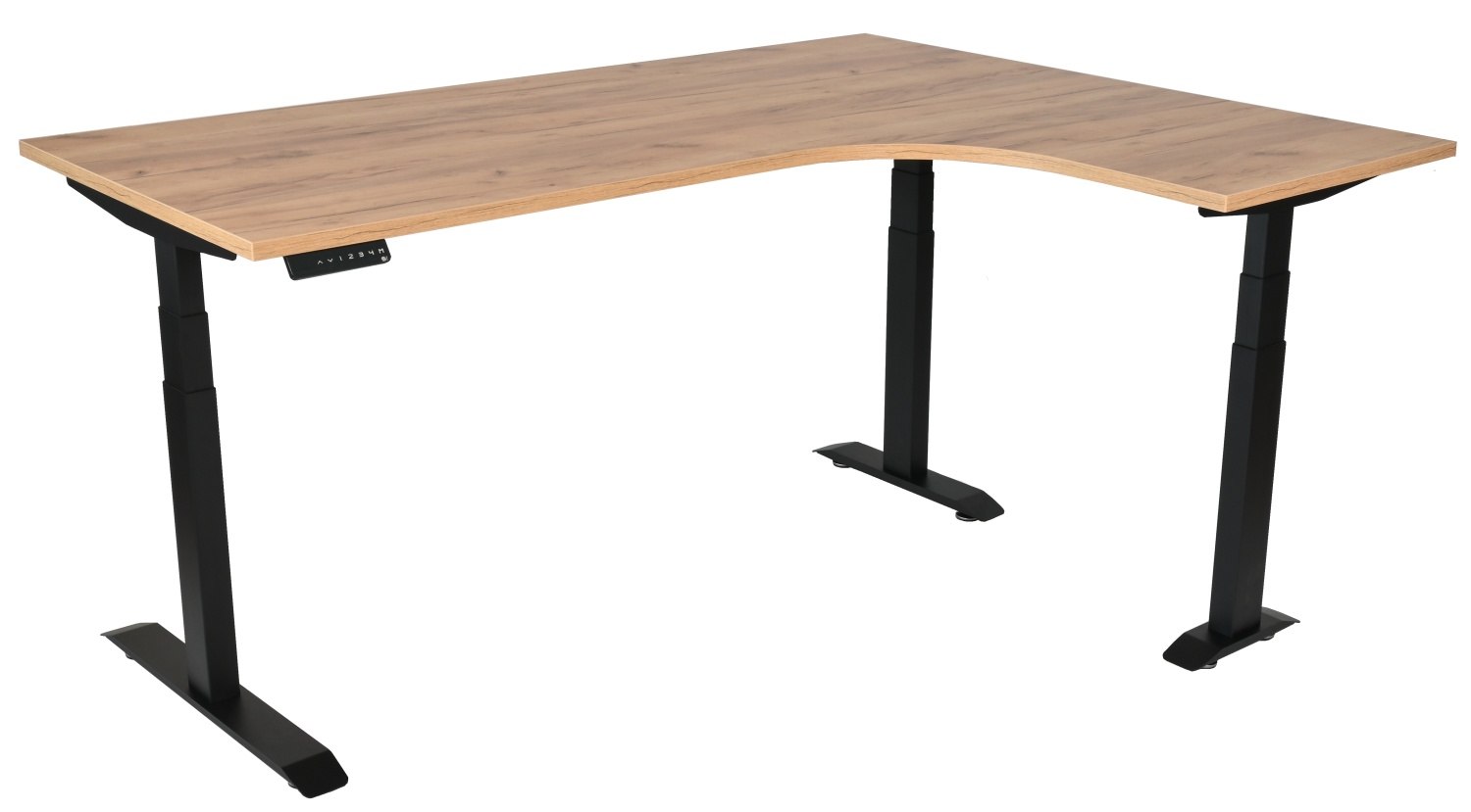 Rohové stoly výškově a elektricky nastavitelné