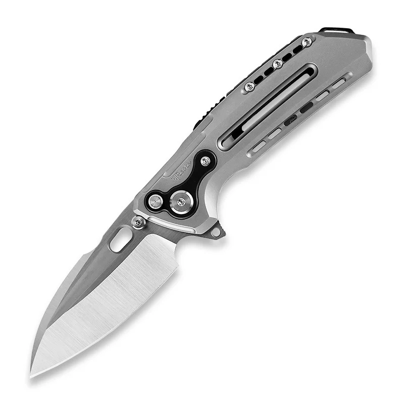 Reate T6000, Heavy Duty Titanium Bead Blast Double Button Frame Lock ...